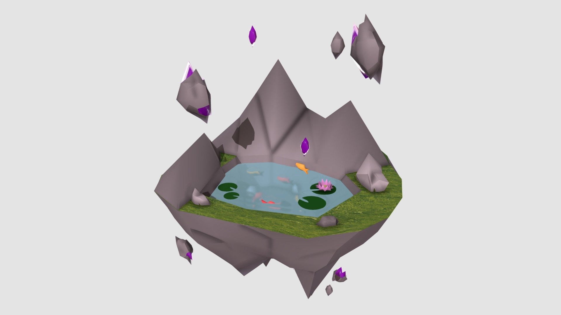 pond 1 - 3D model by EnderSquared [6ecb5ec] - Sketchfab
