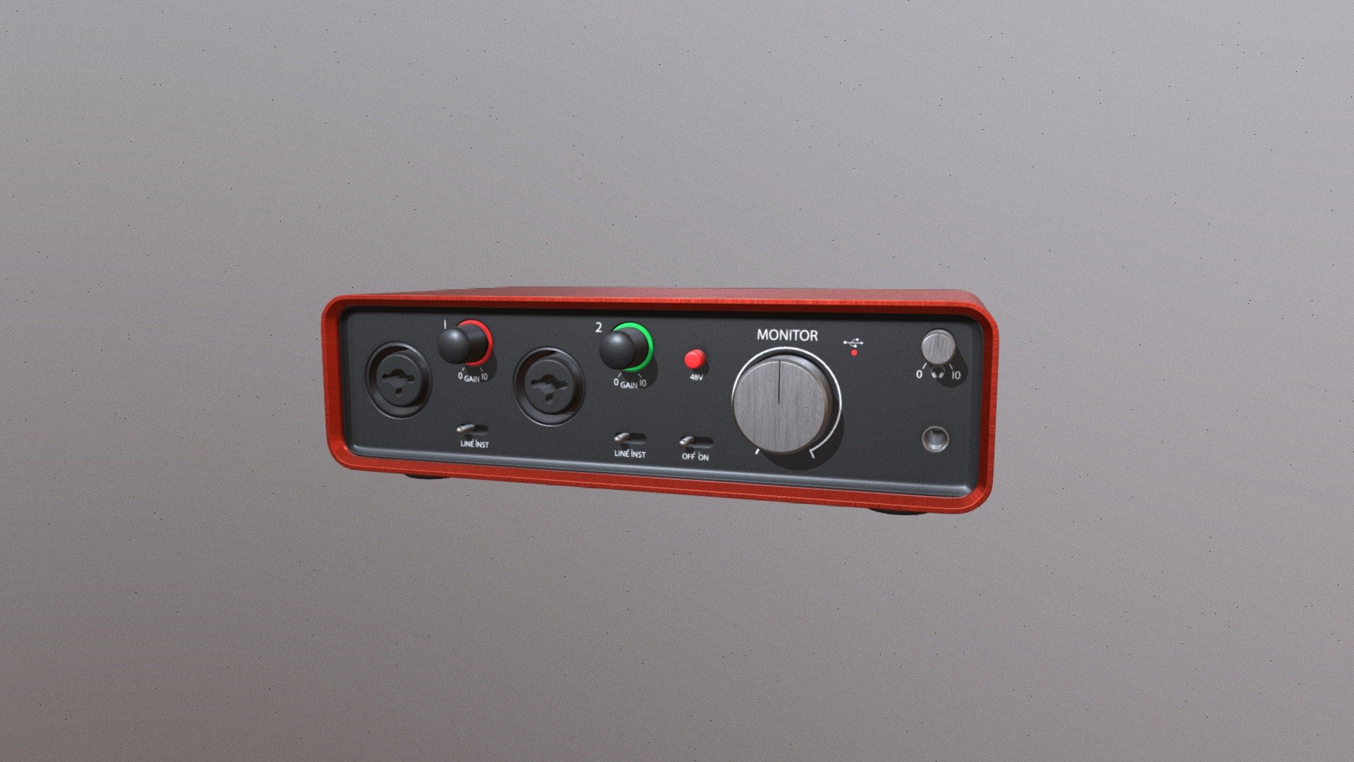 Focusrite Scarlett i2i - 3D model by KORNKORN [6eceab9] - Sketchfab