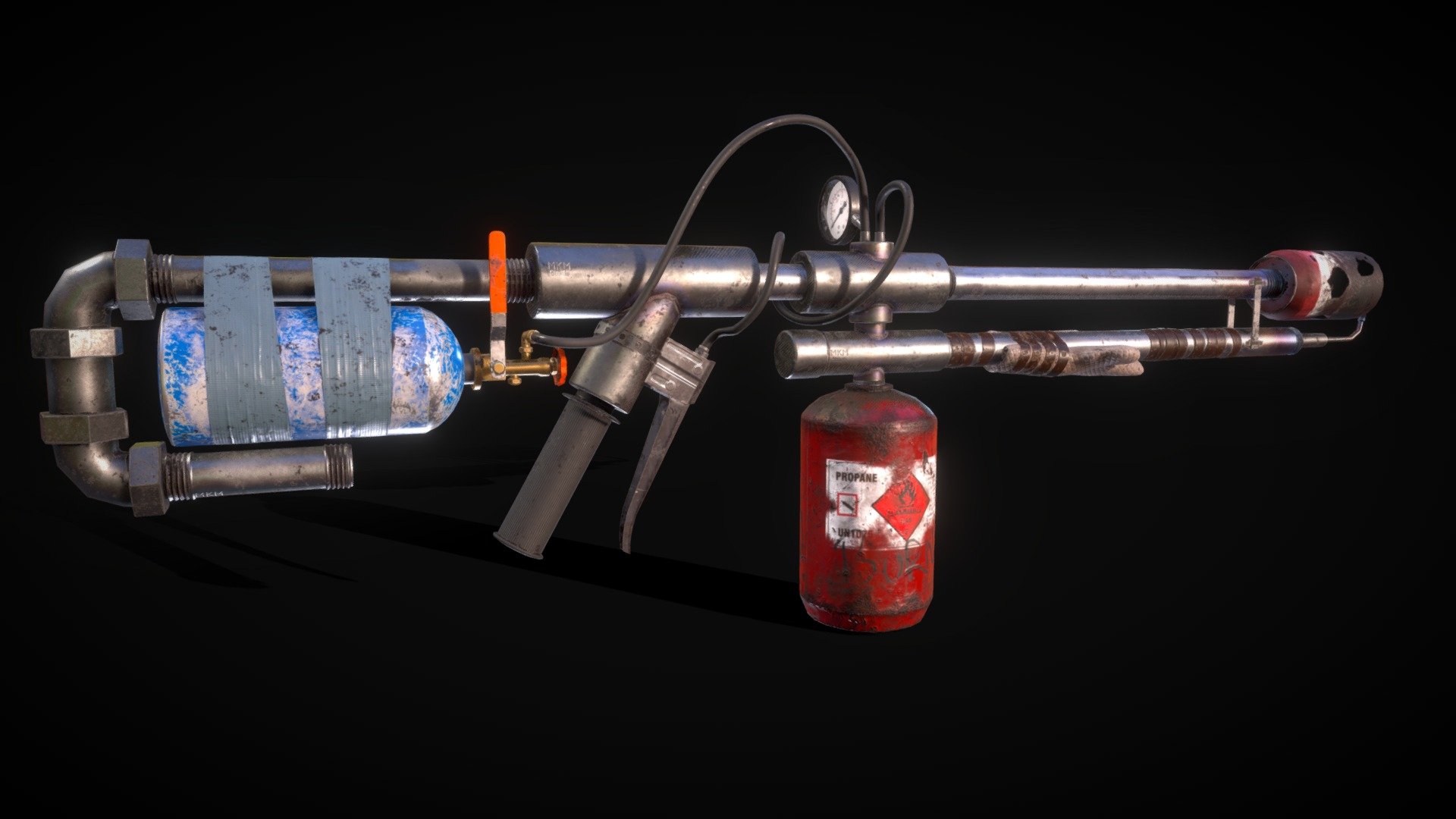 Flamethrower - The Last Of Us (Game-Ready) - 3D model by Mahim Sood ...