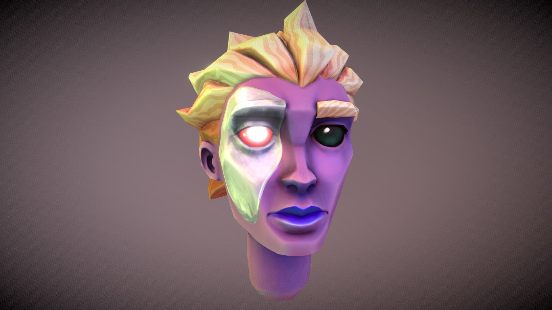 Female Head - Alien Cyborg - 3D model by ibealia [6ed574d] - Sketchfab