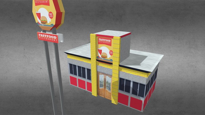 Cafeteria 3D models - Sketchfab