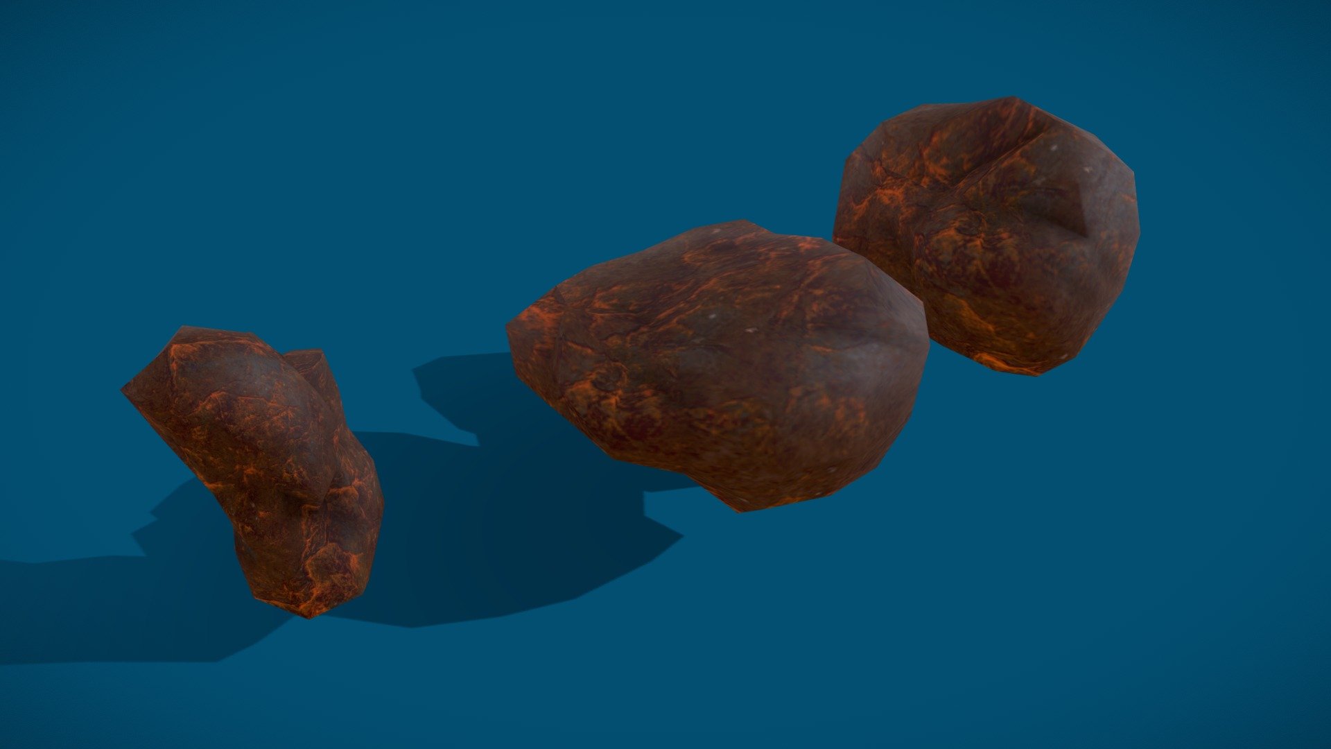Fire Rocks ps1/ps2 style lowpoly - Download Free 3D model by B._.render ...