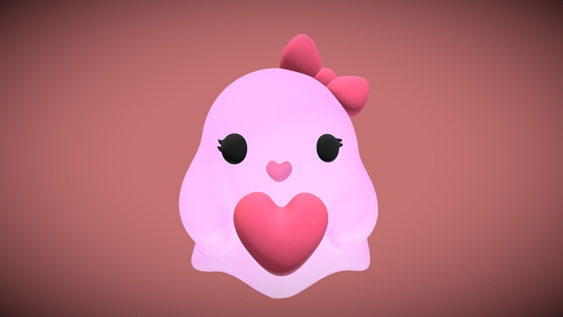Halloween Project: Cute Ghost by Kaitlynn - 3D model by Do3Dimension ...