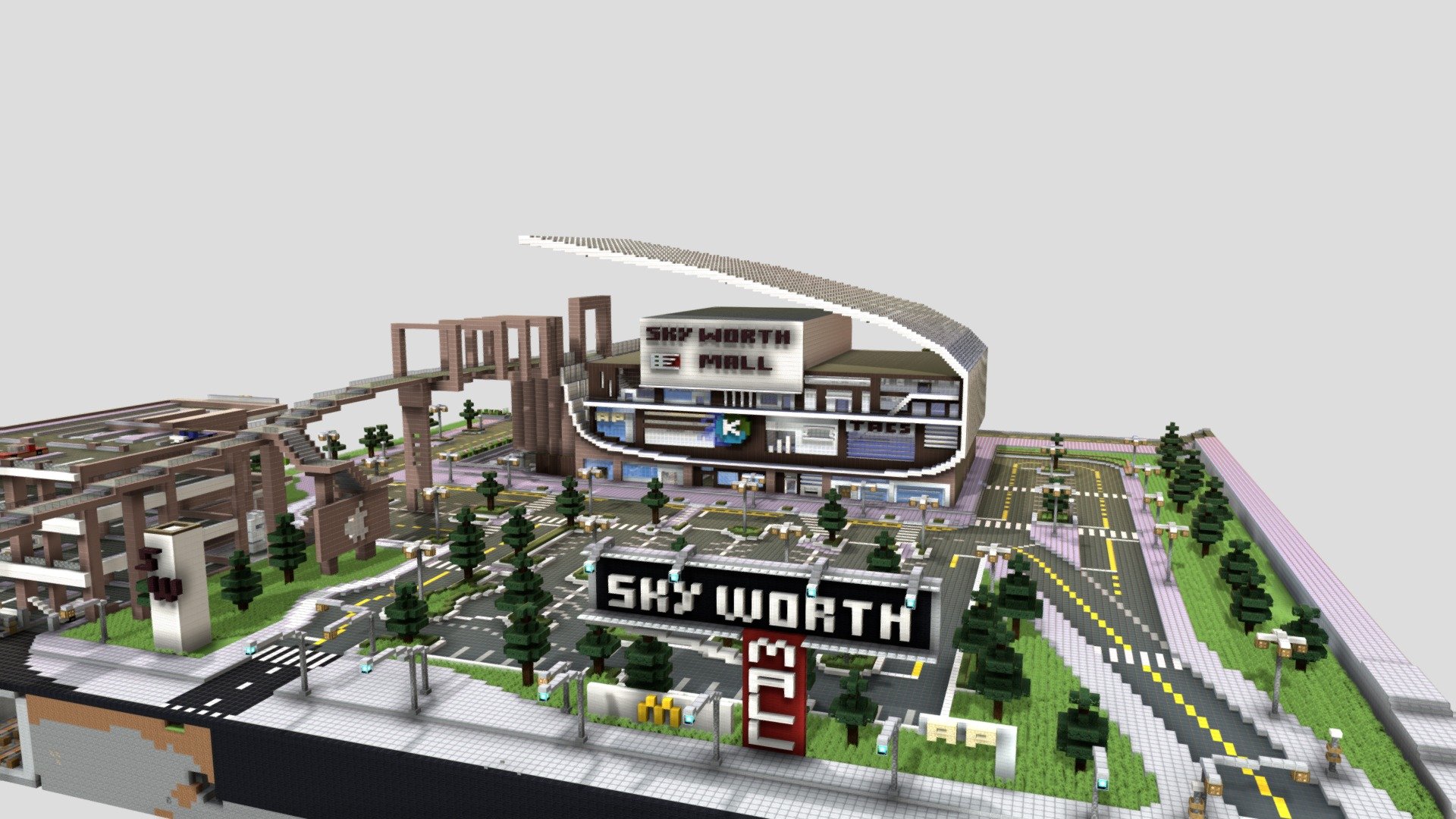 Minecraft Shopping Mall - Download Free 3D model by jar (@jar9th ...