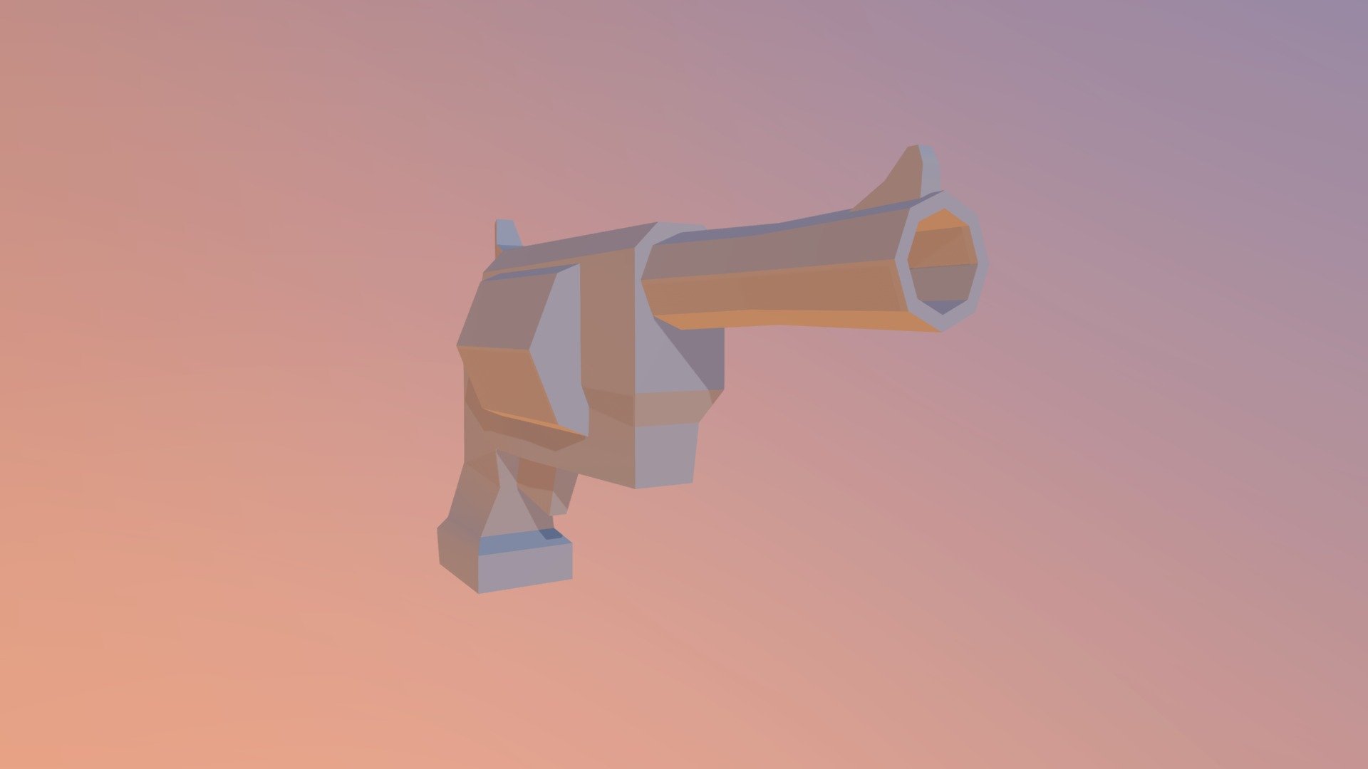 Lowpoly Revolver - 3D model by DutssZ (@dutssz_br) [6ee4803] - Sketchfab