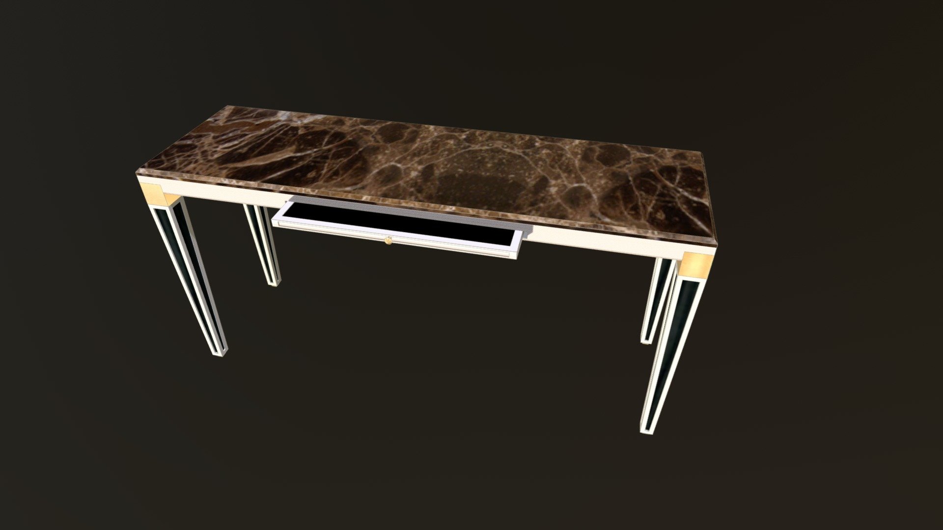CONSOLE AGATE - 3D model by Luminance Design (@luminancedesign ...