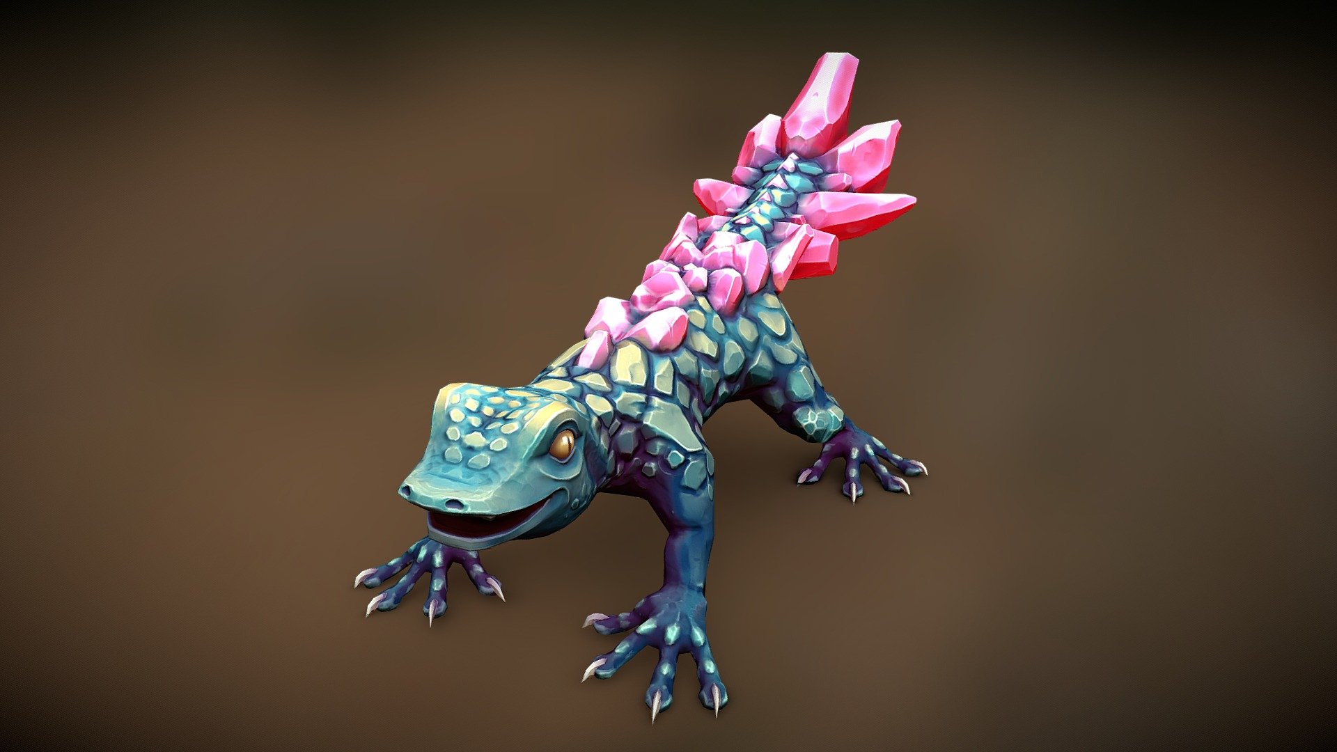Gecko (Stylized) - 3D model by ridgie_std [6ee90a4] - Sketchfab