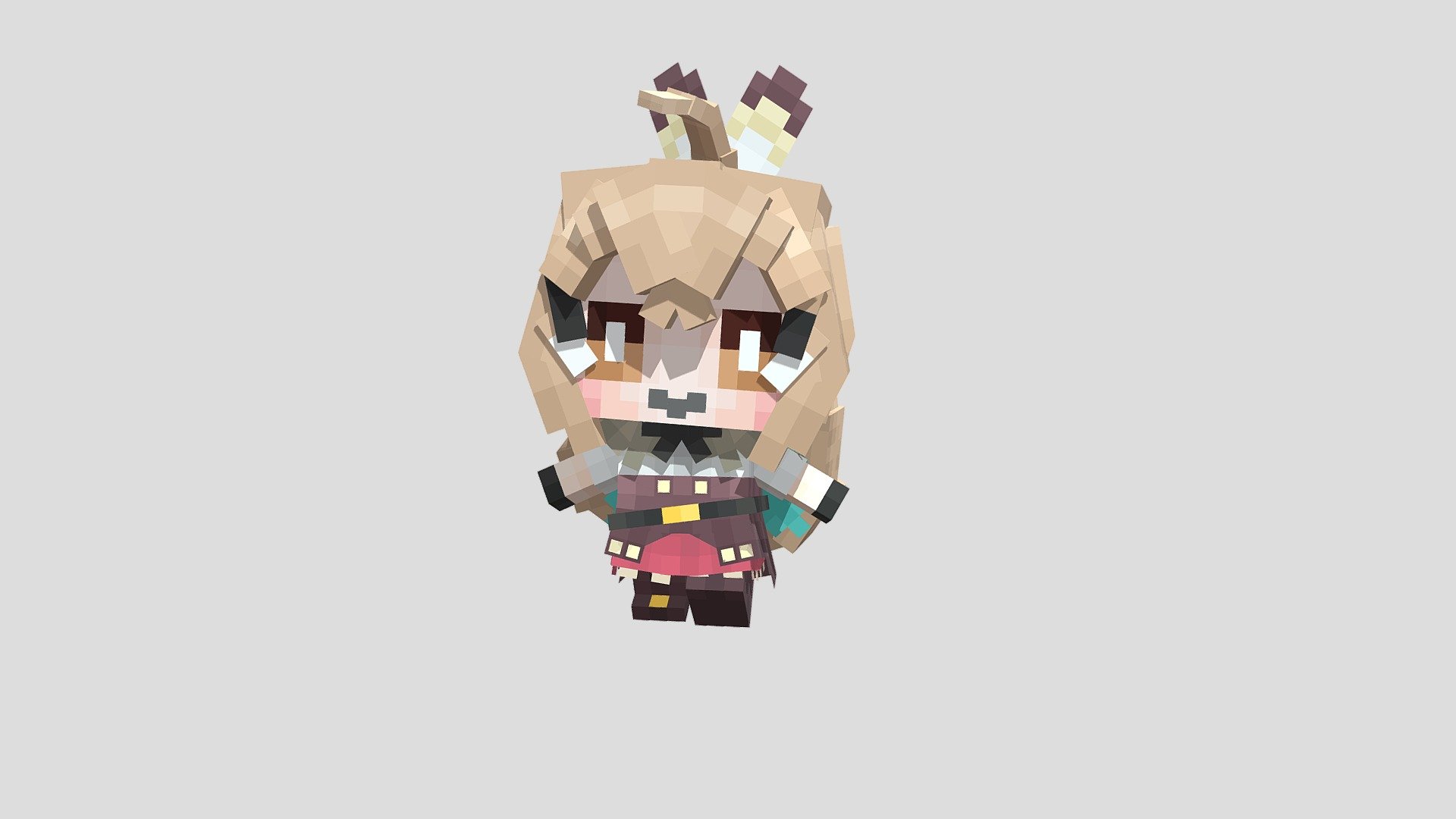 Nanashi Mumei (Holomon Addon) - 3D model by nurikungs [6ee94fd] - Sketchfab
