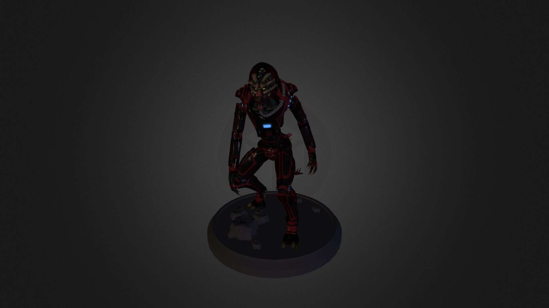 Alien Soldier (Stealth Pose) - 3D model by jeremyolech [6eea3b9 ...