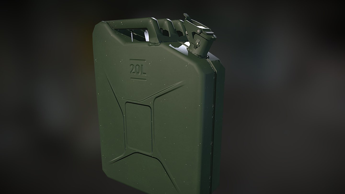 Jerry Can - 3D model by duncanbellsa [6eeb024] - Sketchfab