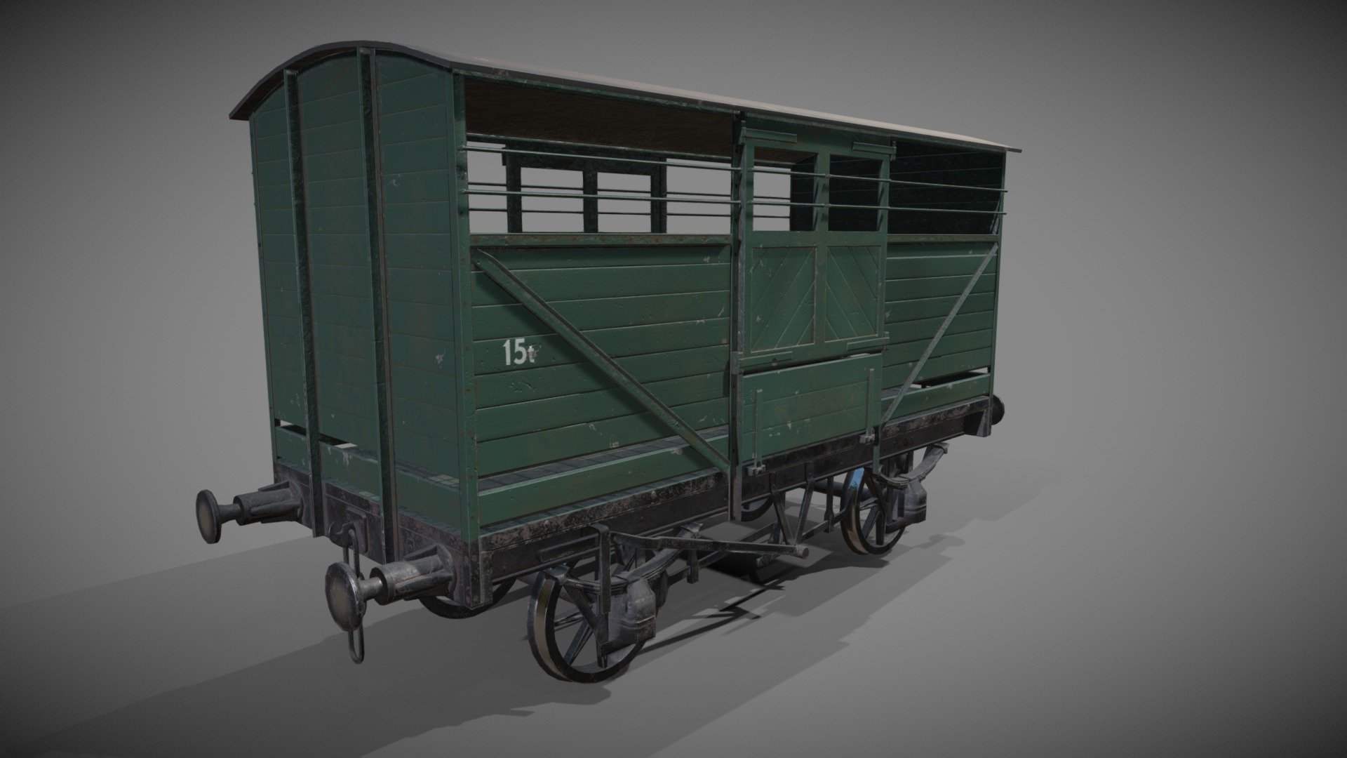 Cattle Rail Car - Buy Royalty Free 3D model by pasquill [6eebec0 ...