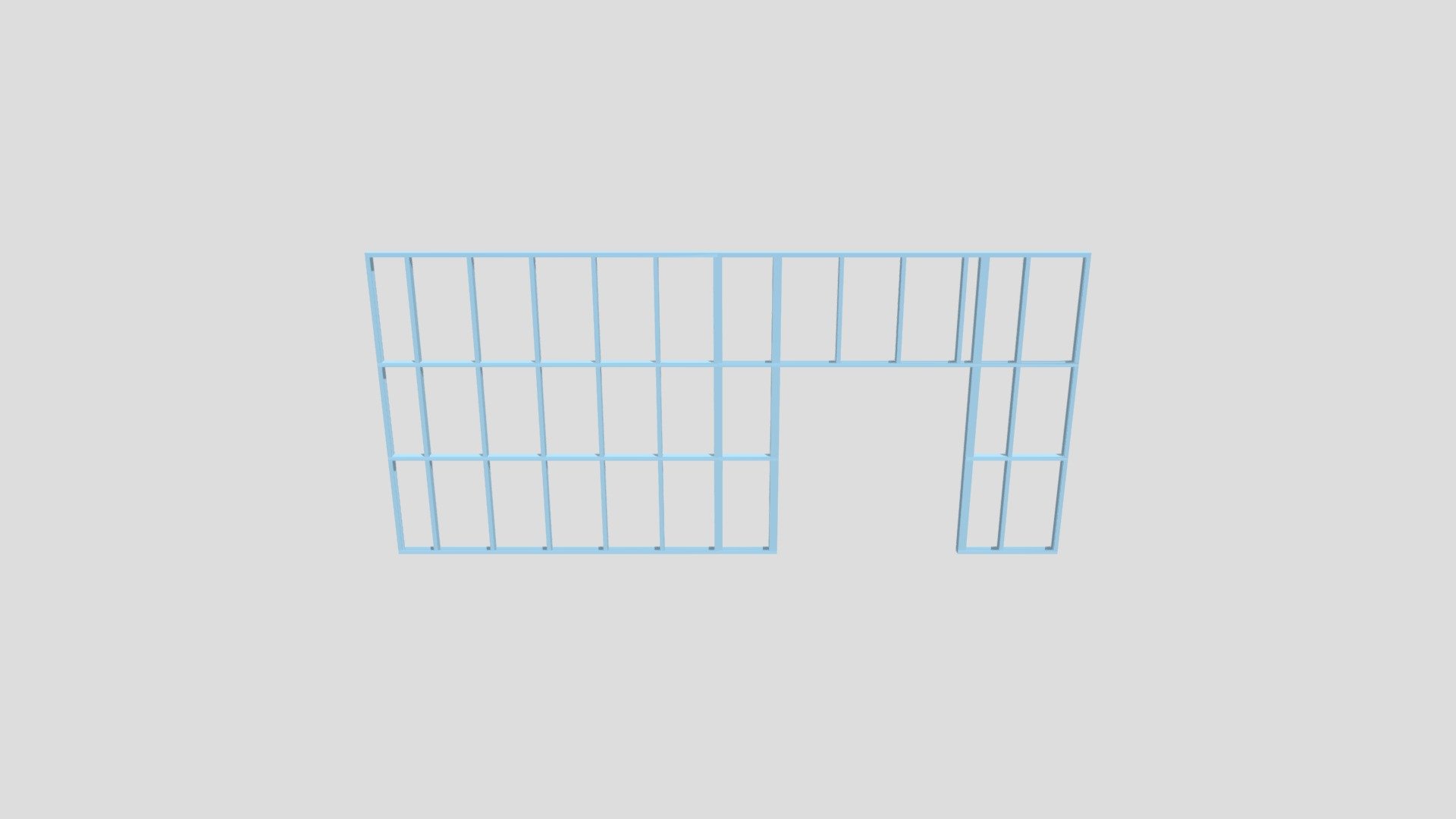 Partition wall 7 x 3.2m - 3D model by Framework (@framework.lgsf ...
