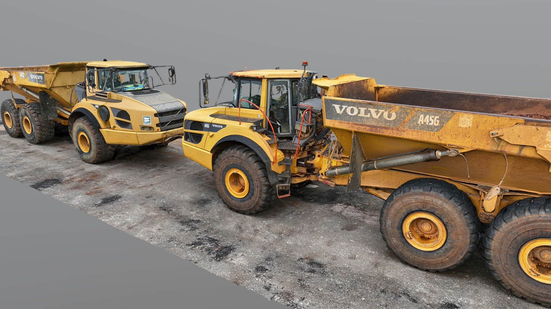 Dueling Dump Trucks - Buy Royalty Free 3D model by johnnokomis [6eebf6d ...