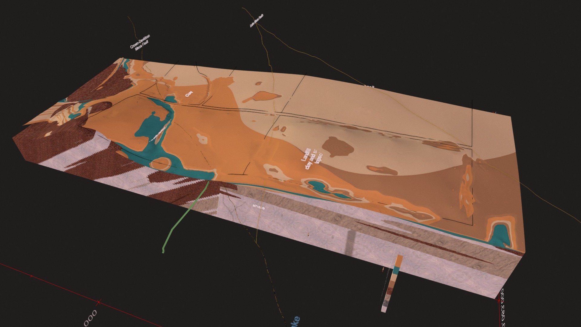 Geology - Overburden And Bedrock Model - 3D model by Kerry S. (@kstoney ...