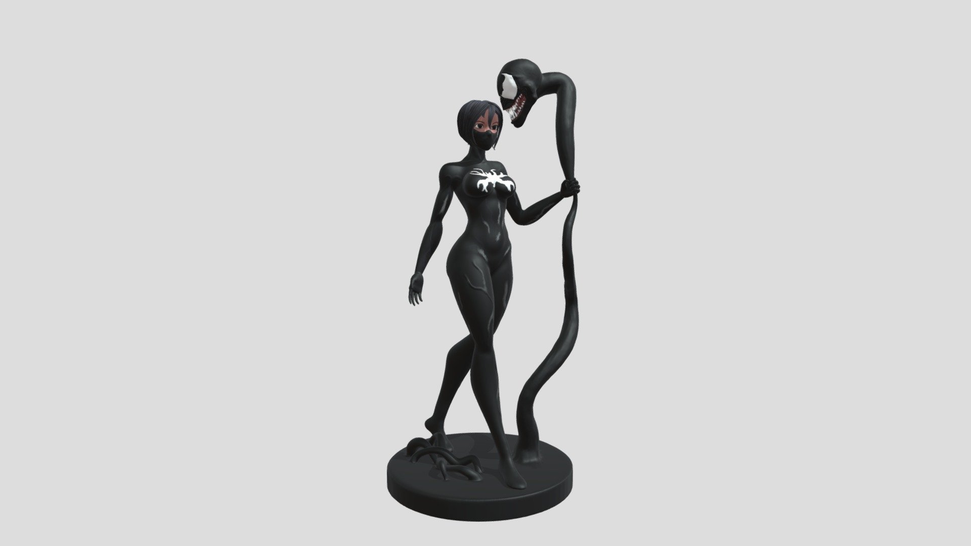 anime she venom - 3D model by Anubis1992 [6eee2e6] - Sketchfab