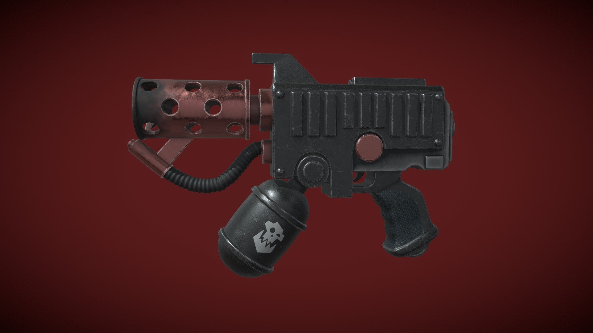 Fire Gun Warhammer - Download Free 3D model by emelyarules [6eee53e ...