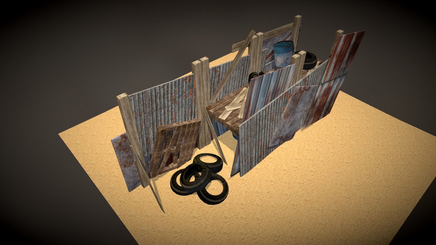 Barricade - 3D model by kjethrow [6ef1541] - Sketchfab