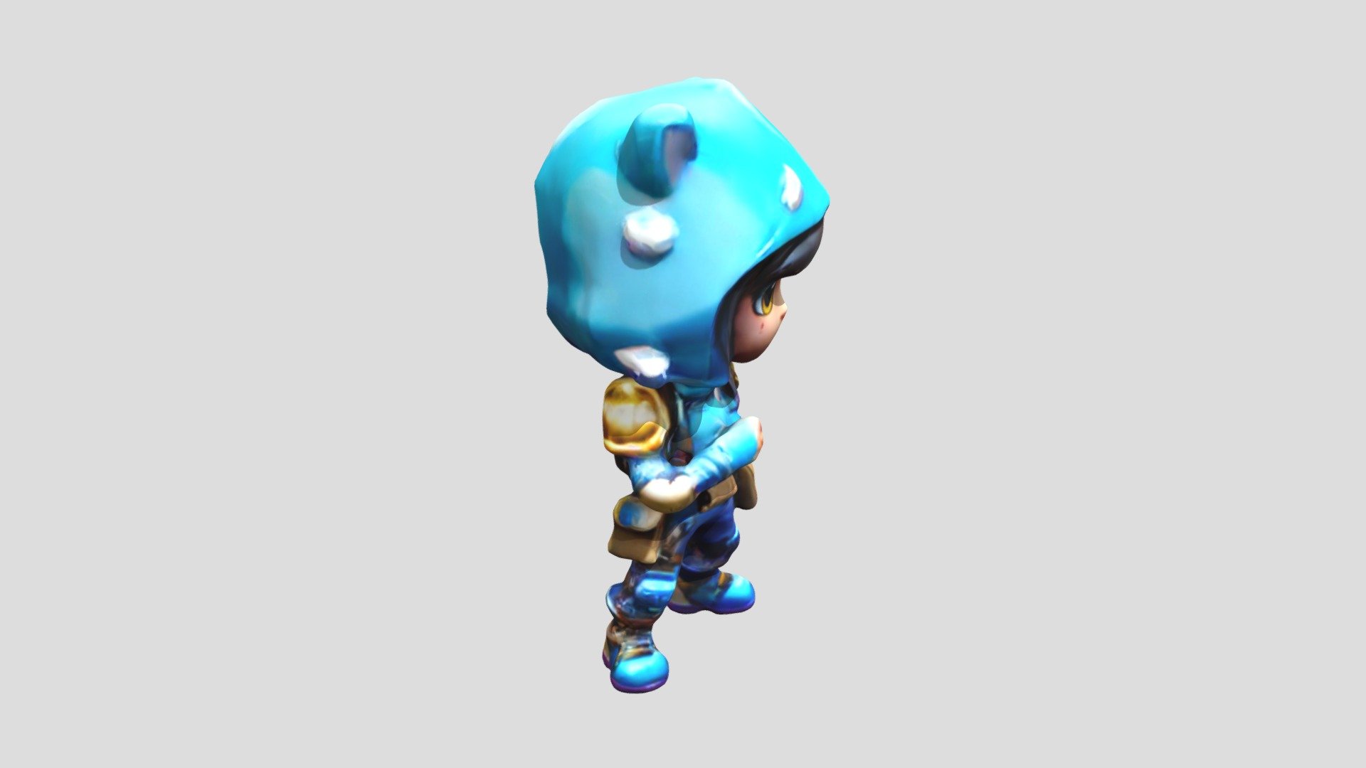 Anime character from a video game, features are - Download Free 3D ...