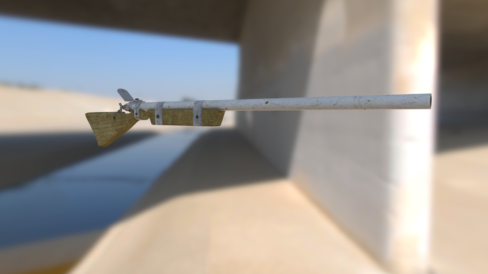 Pipe Rifle - 3D model by Paul (@paul-lem) [6ef41ea] - Sketchfab
