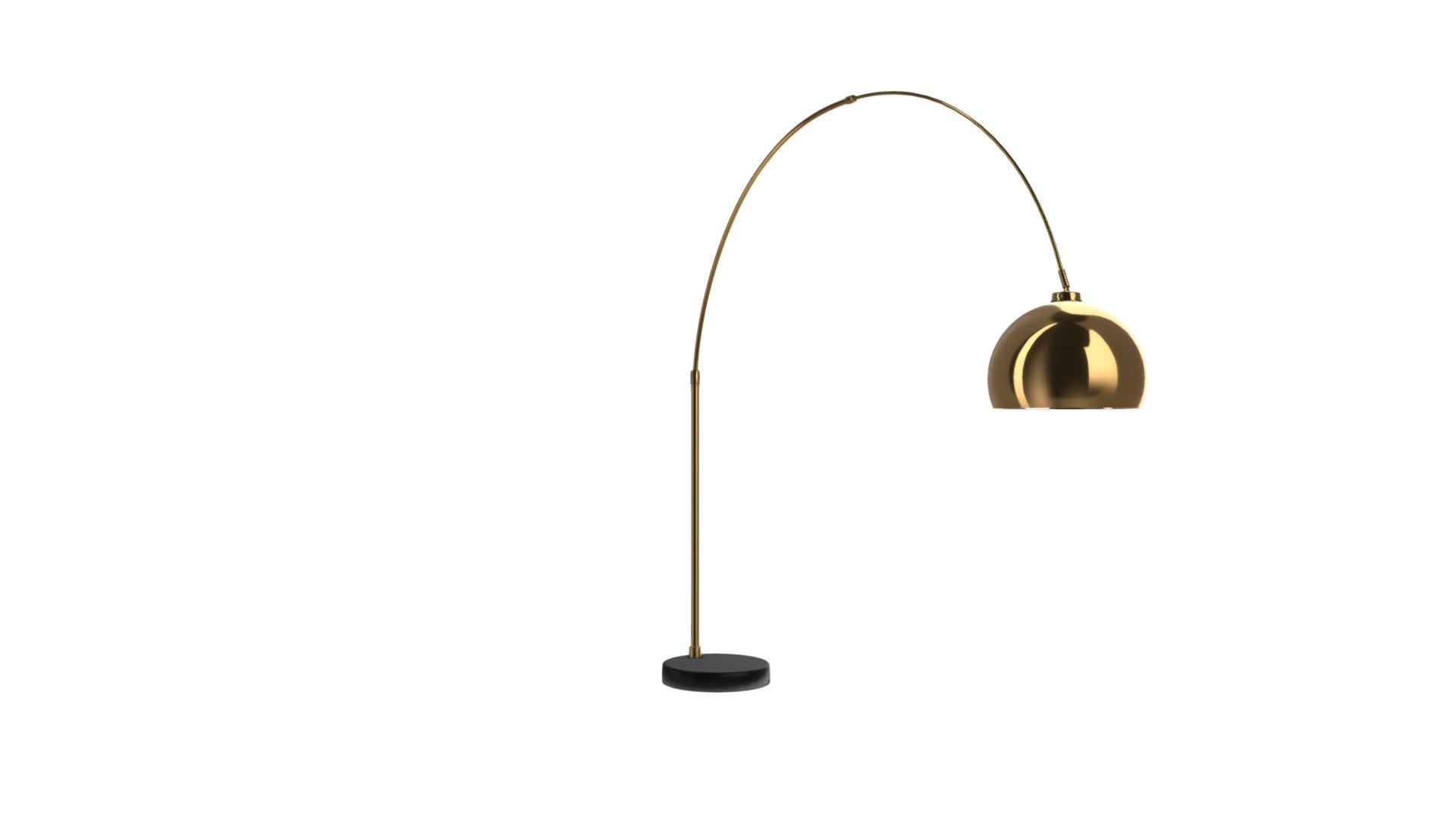 Large Bow Lamp, Brass and Black Marble - Download Free 3D model by MADE ...