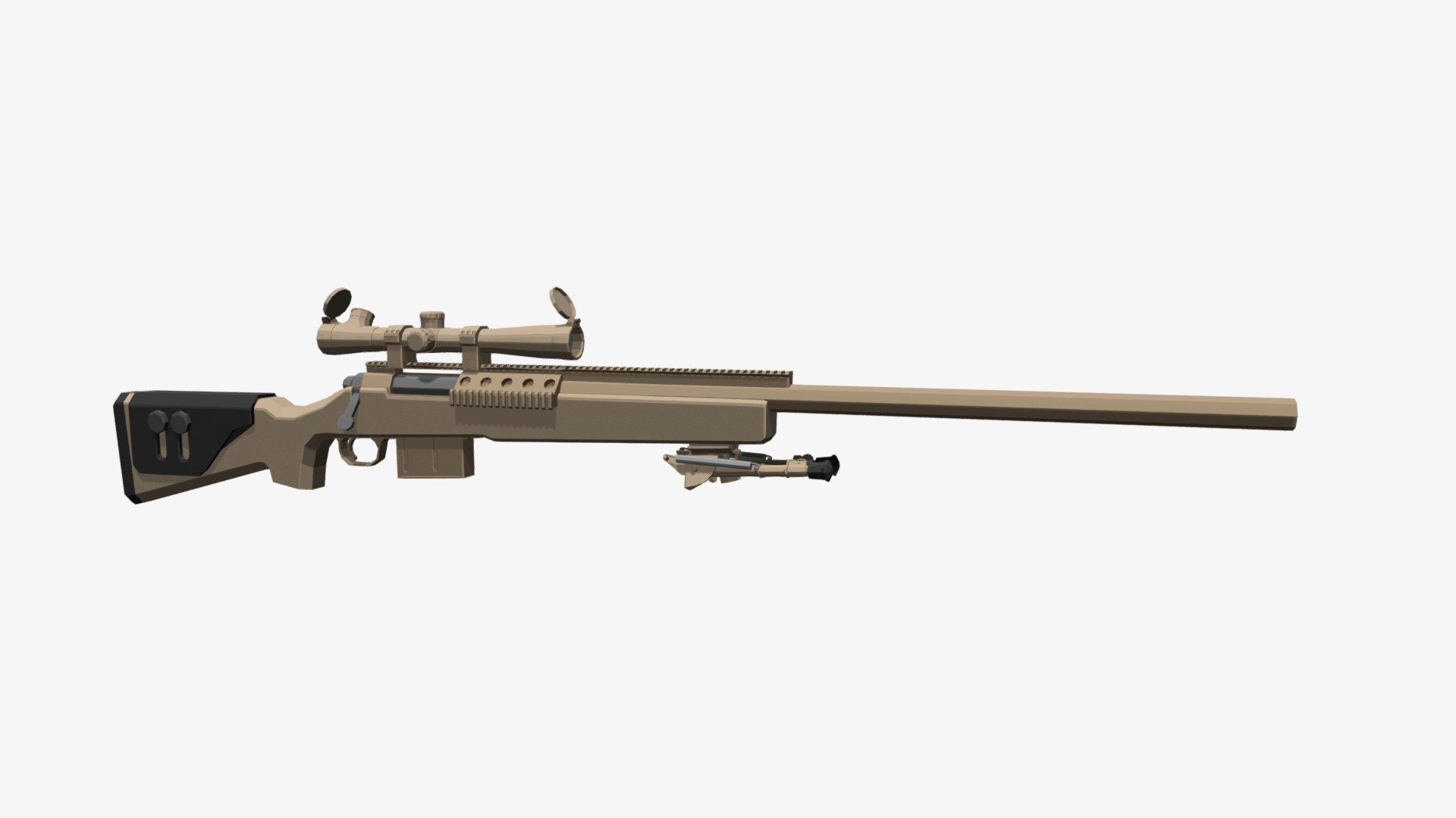 Low Poly MK13 Concept Sniper Rifle - 3D model by samanthacford [6ef5858 ...