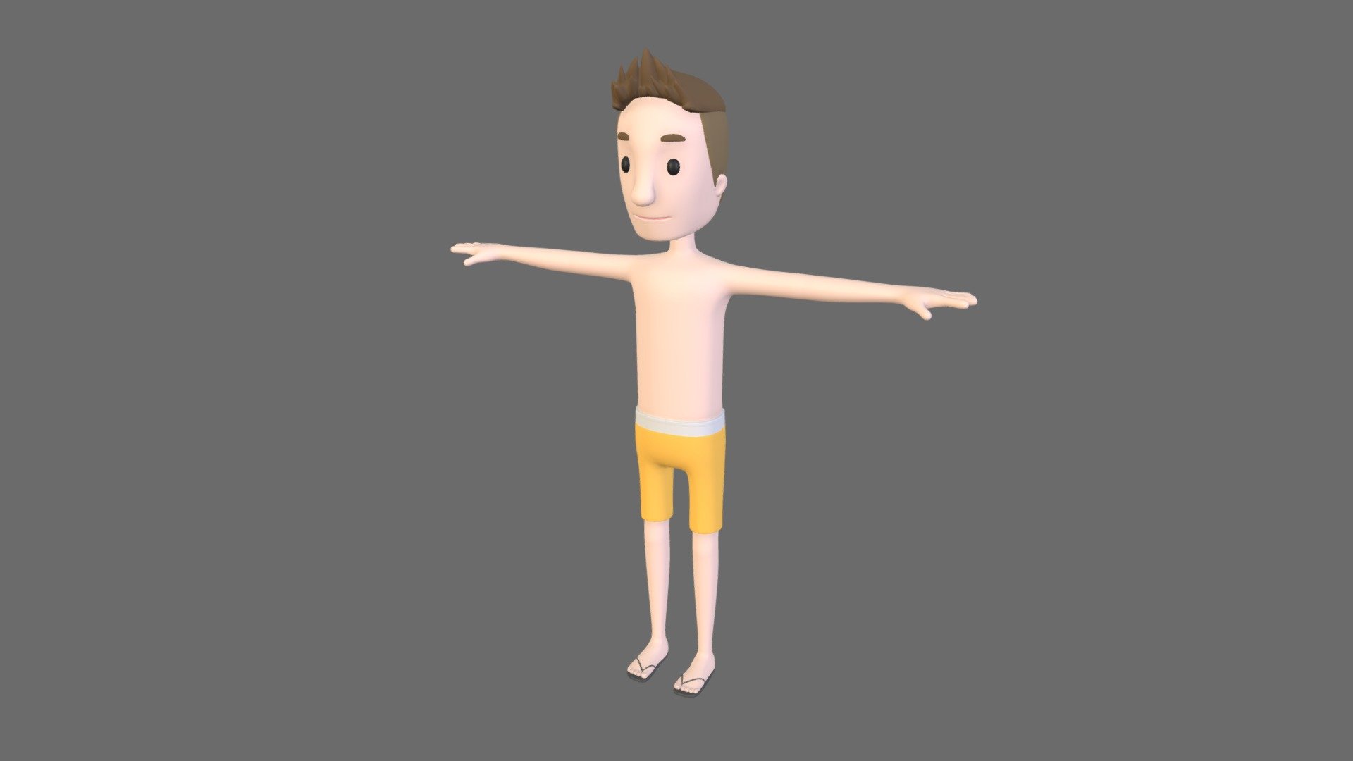 CartoonMan018 BeachMan - Buy Royalty Free 3D model by bariacg [6efa769 ...