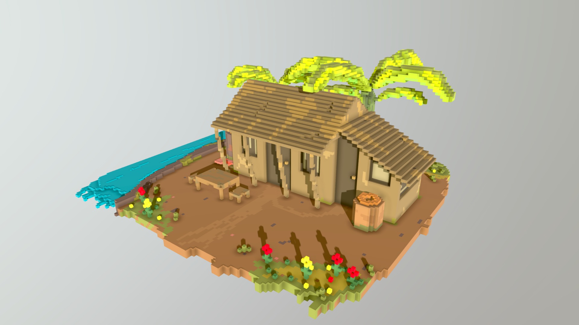 Old Vietnamese House - 3D model by Le.Manh.Cuong [6efa914] - Sketchfab