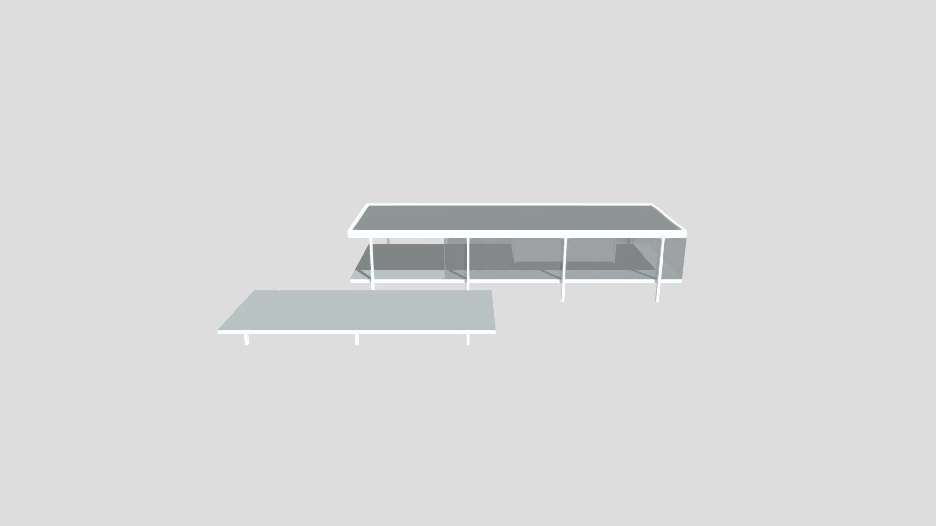 Farnsworth house - Download Free 3D model by PiotrKarski [6efd16a ...