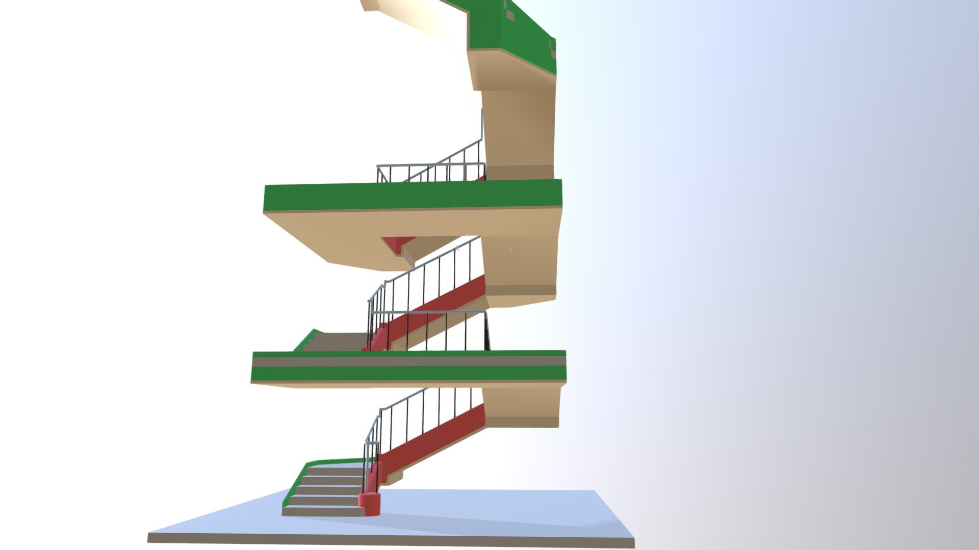 Main Stairs- Op 02 - 3D model by tash16 [6efeb0a] - Sketchfab