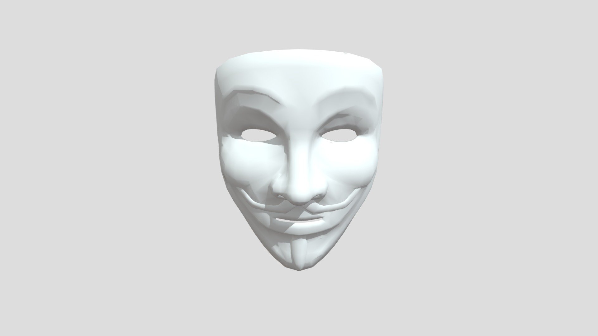V Mask - Download Free 3D model by neutralize [6f0352a] - Sketchfab