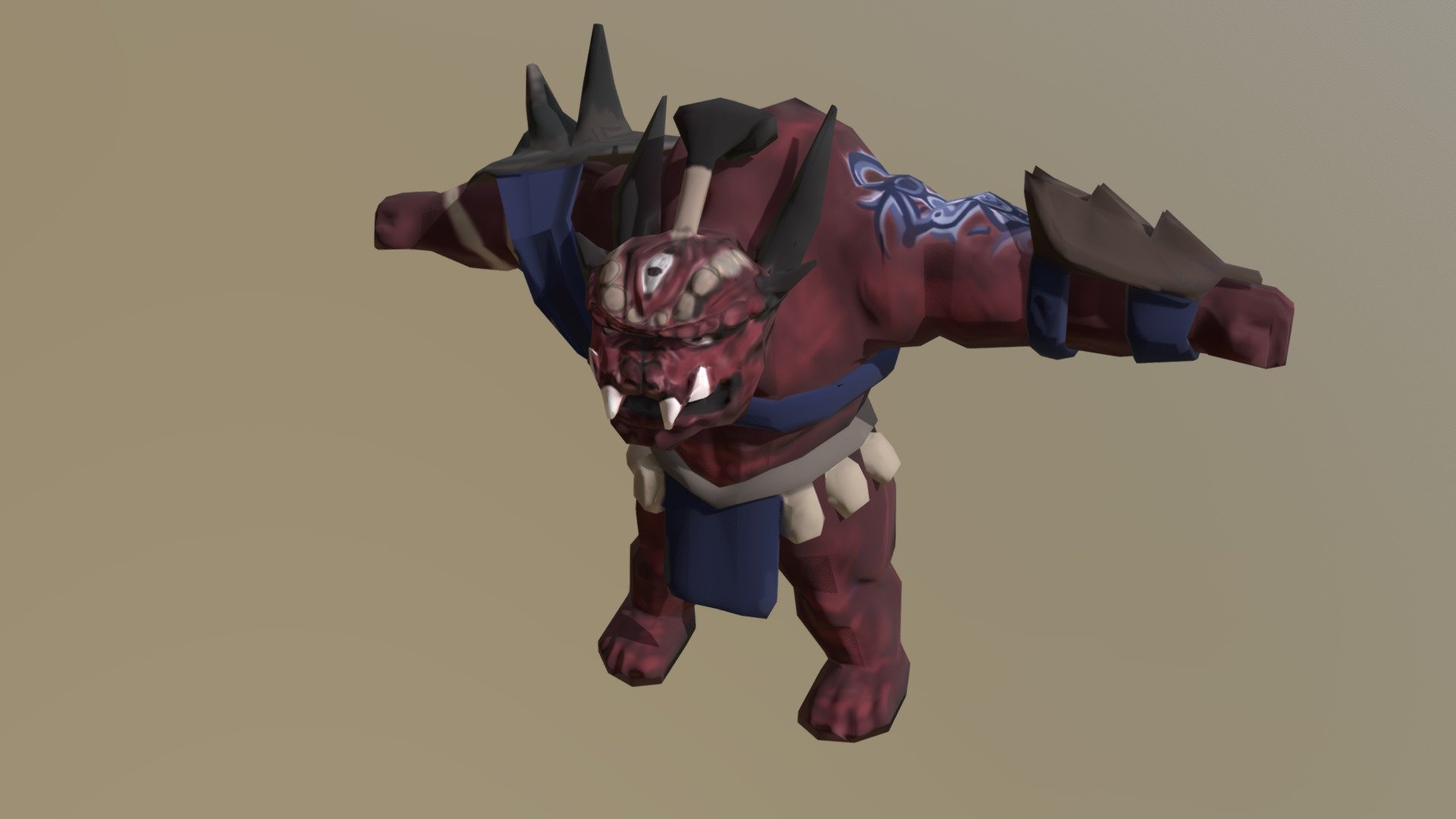 Oni - 3D model by CyanArt [6f04fbd] - Sketchfab