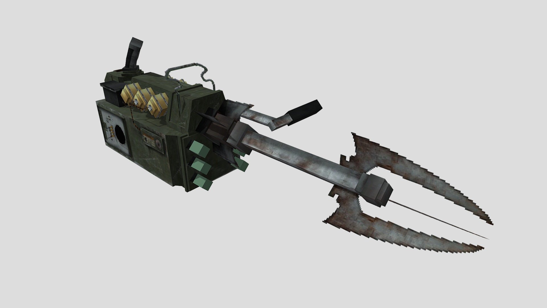 Minecraft Plasma-Caster - 3D model by angelduvaal [6f05341] - Sketchfab