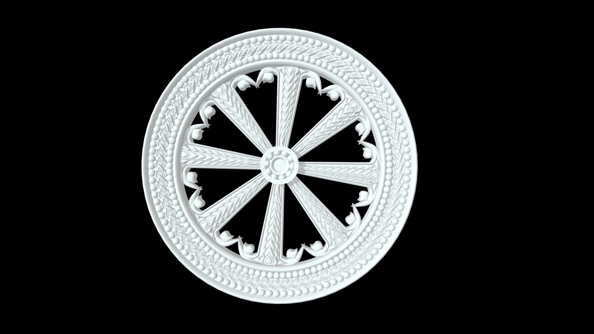 Dhammachak - Download Free 3D model by Mask (@tavi2516vit1) [6f0543e] - Sketchfab