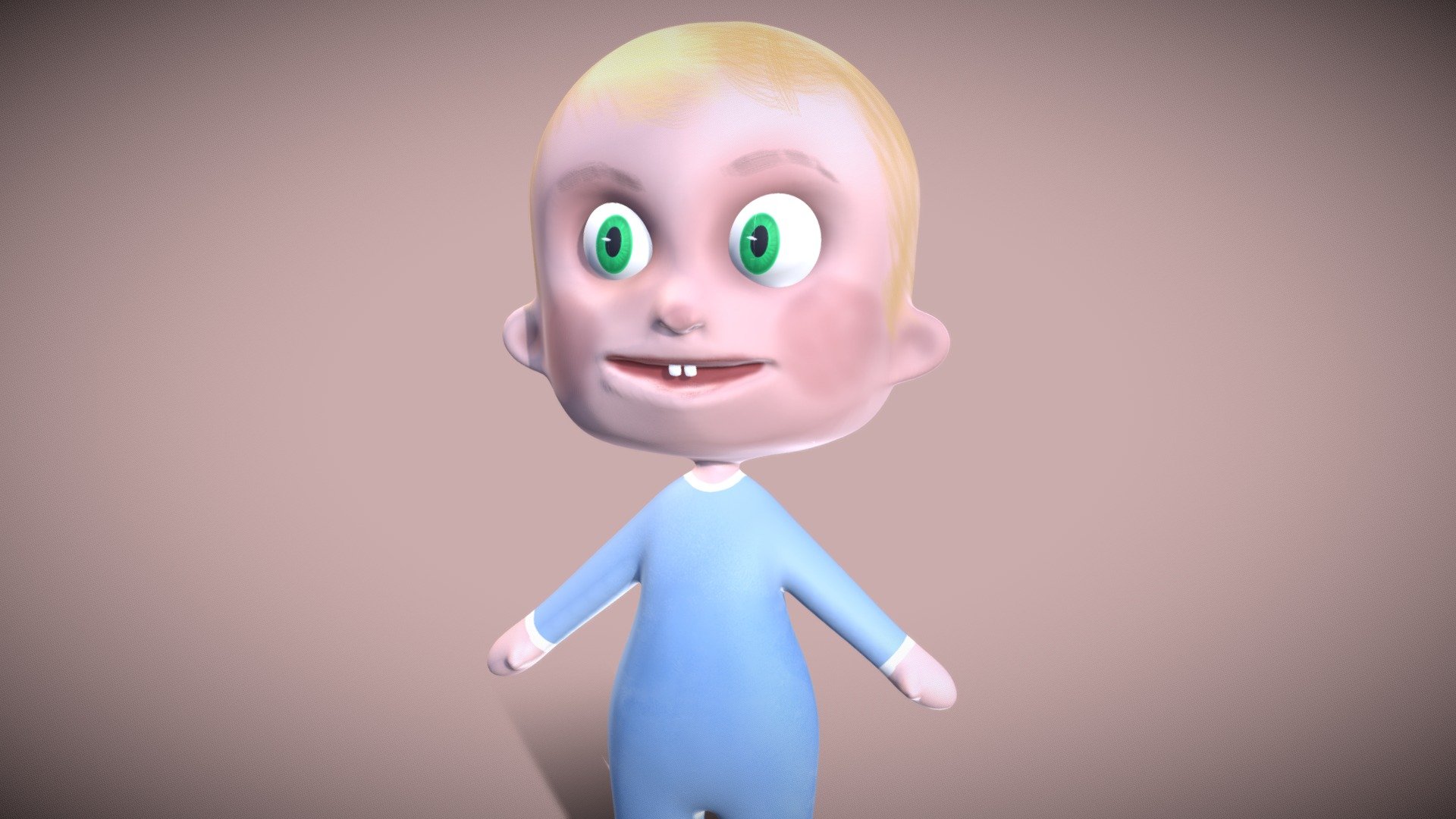 Baby Character - Download Free 3D model by Carlos.Maciel [6f0579e ...
