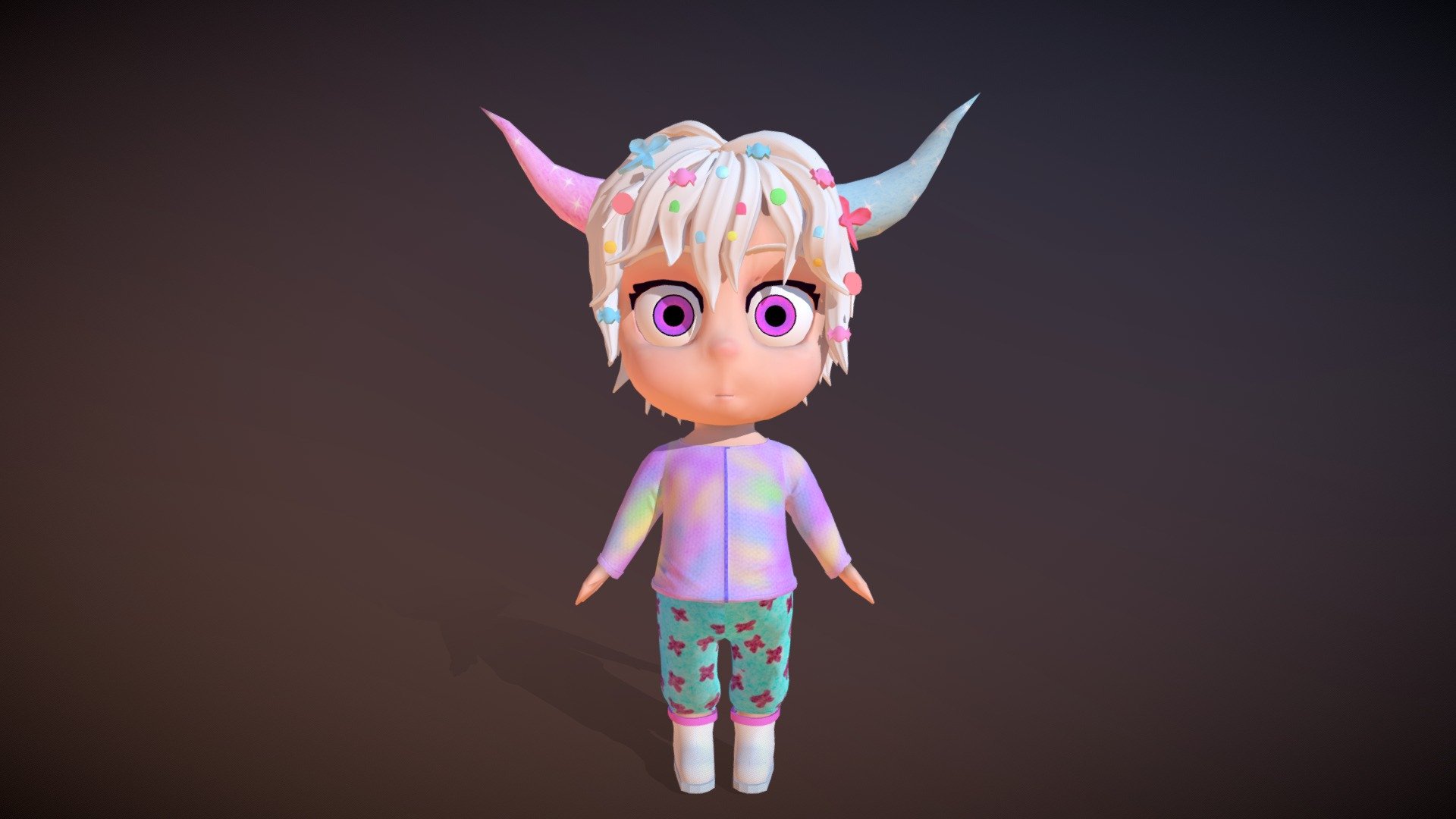 Kawaii Chibi - 3D model by Luíza (@luizamallmann) [6f06974] - Sketchfab
