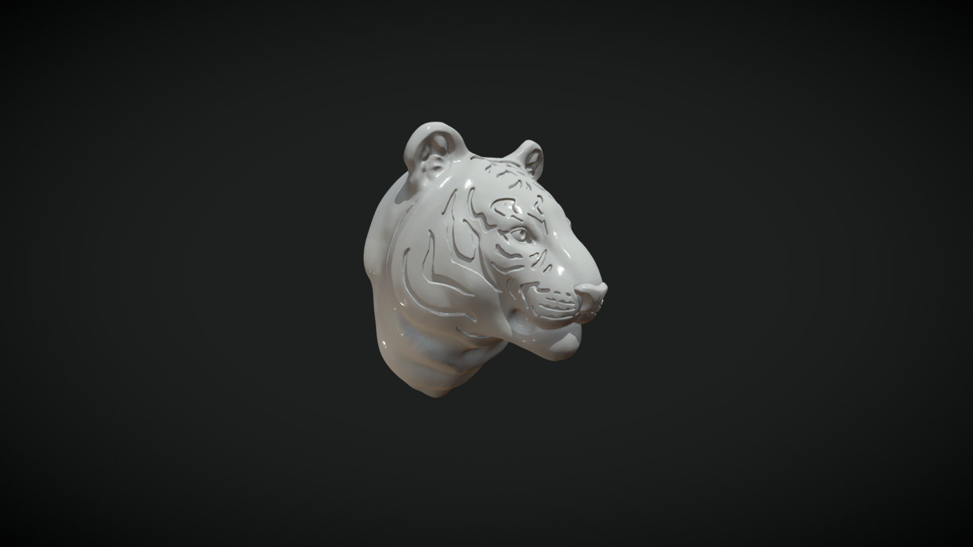 Tiger Head - 3D model by Skazok [6f08e4f] - Sketchfab