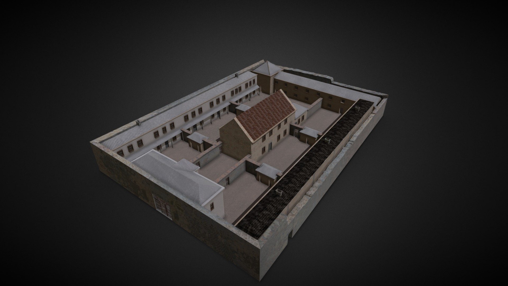 Cascades Female Factory, Hobart, 1828 - 3D model by ...