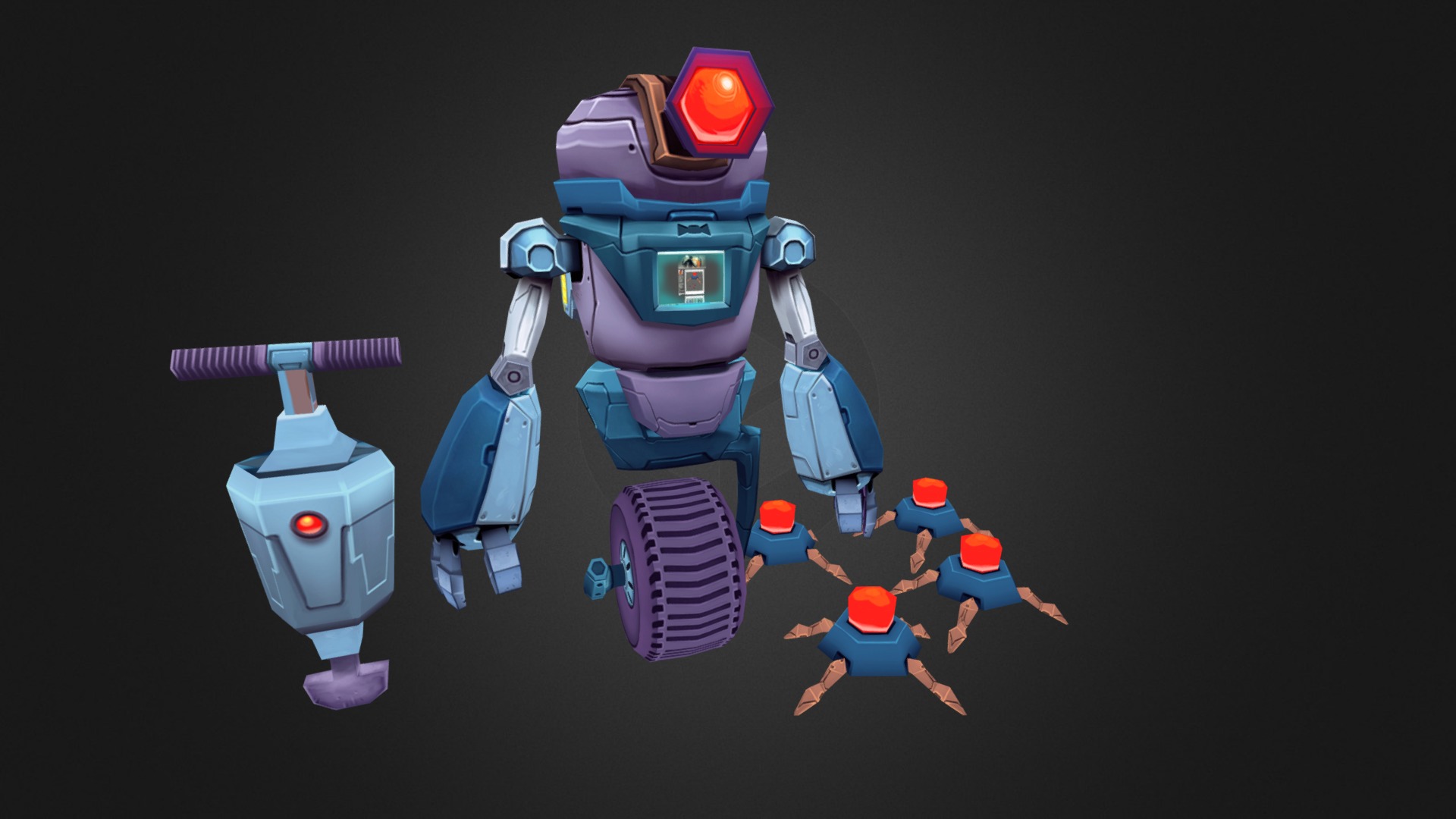 Roboto - 3D model by Victor Estivador (@VictorEstivador) [6f0ad7c ...
