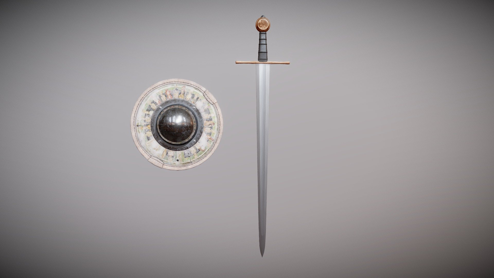 I.33 Buckler and Sword - Download Free 3D model by Mateusz Malarski ...