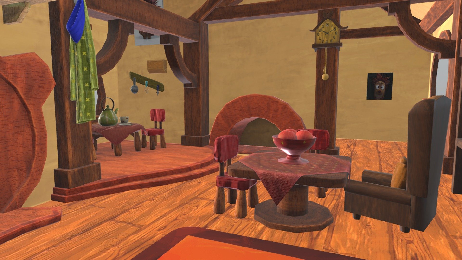 Low poly painted style bg - Buy Royalty Free 3D model by Zyzz.Art ...