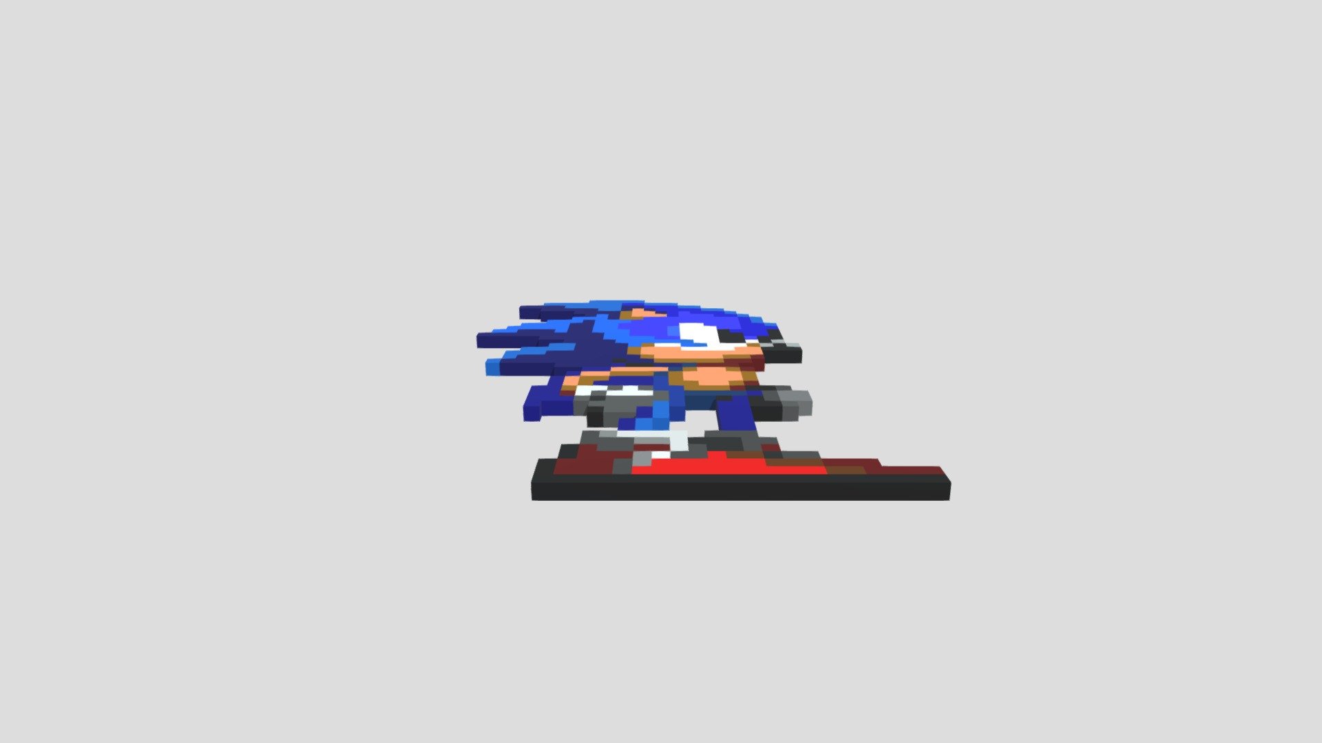Sonic 2D - Download Free 3D model by belovp957 [6f10a97] - Sketchfab