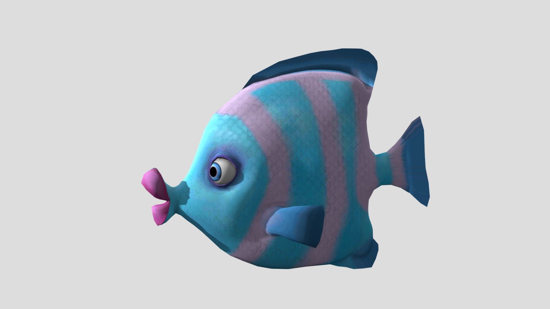 Cartoon Angel Fish - Buy Royalty Free 3D model by NatalieV [6f12320 ...