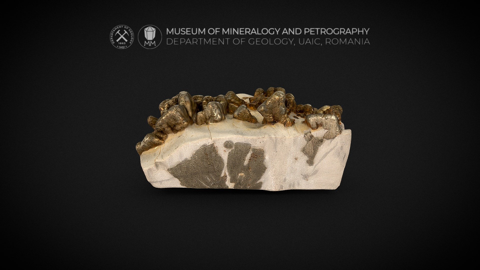 "Residential neighborhood" of Marcasite crystals - 3D model by Museum ...