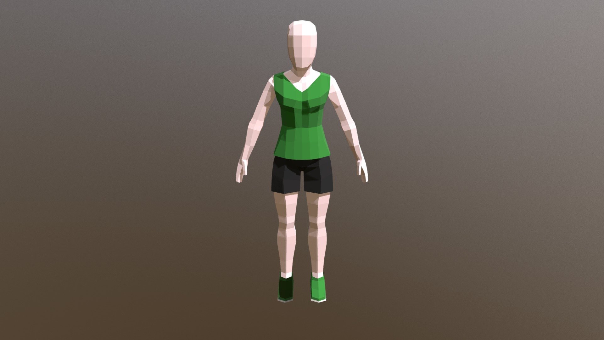 Woman Low Poly - 3D model by fabibarili [6f13474] - Sketchfab