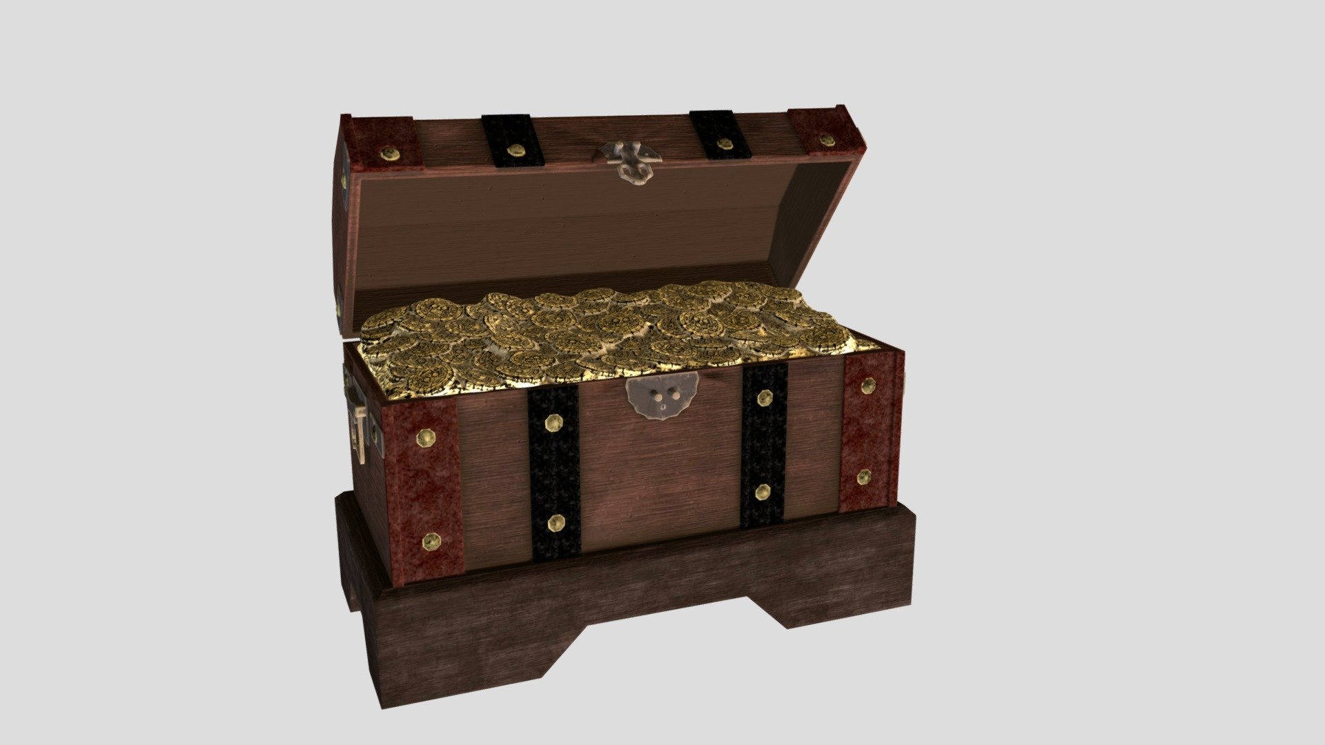 Treasure box 3D model - 3D model by 3DArtJourney [6f15a3a] - Sketchfab