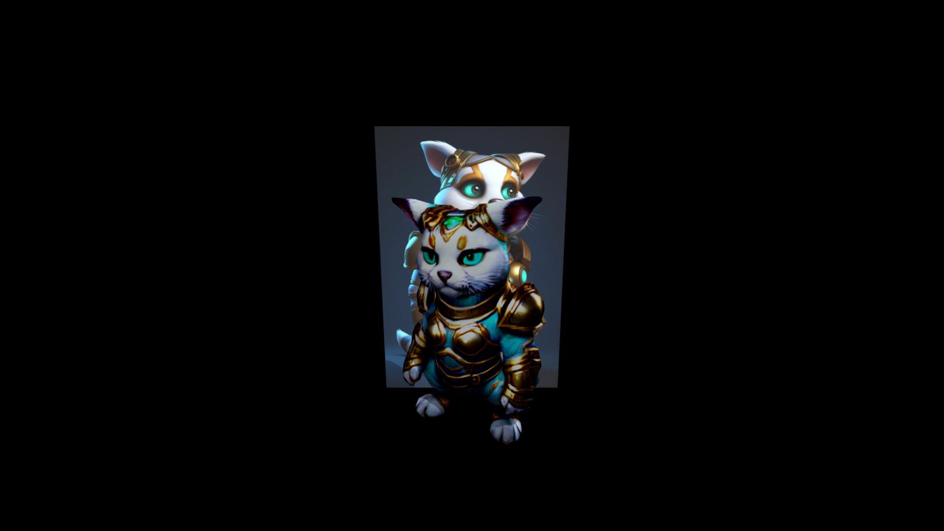 cartoon of a cat wearing a garment. It also con - Download Free 3D ...