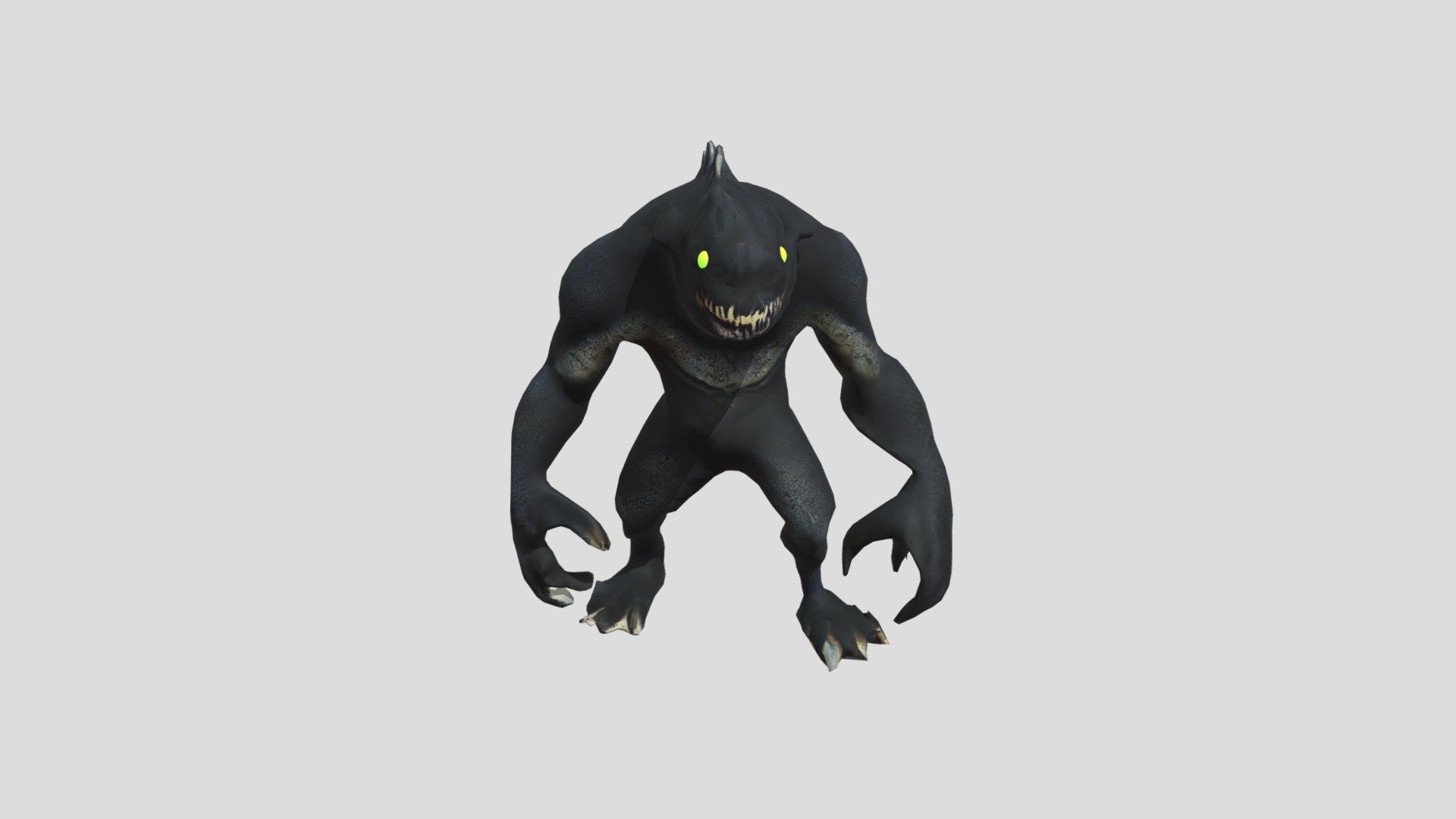Monster-with-glowing-eyes - 3D model by nbush099 [6f163df] - Sketchfab