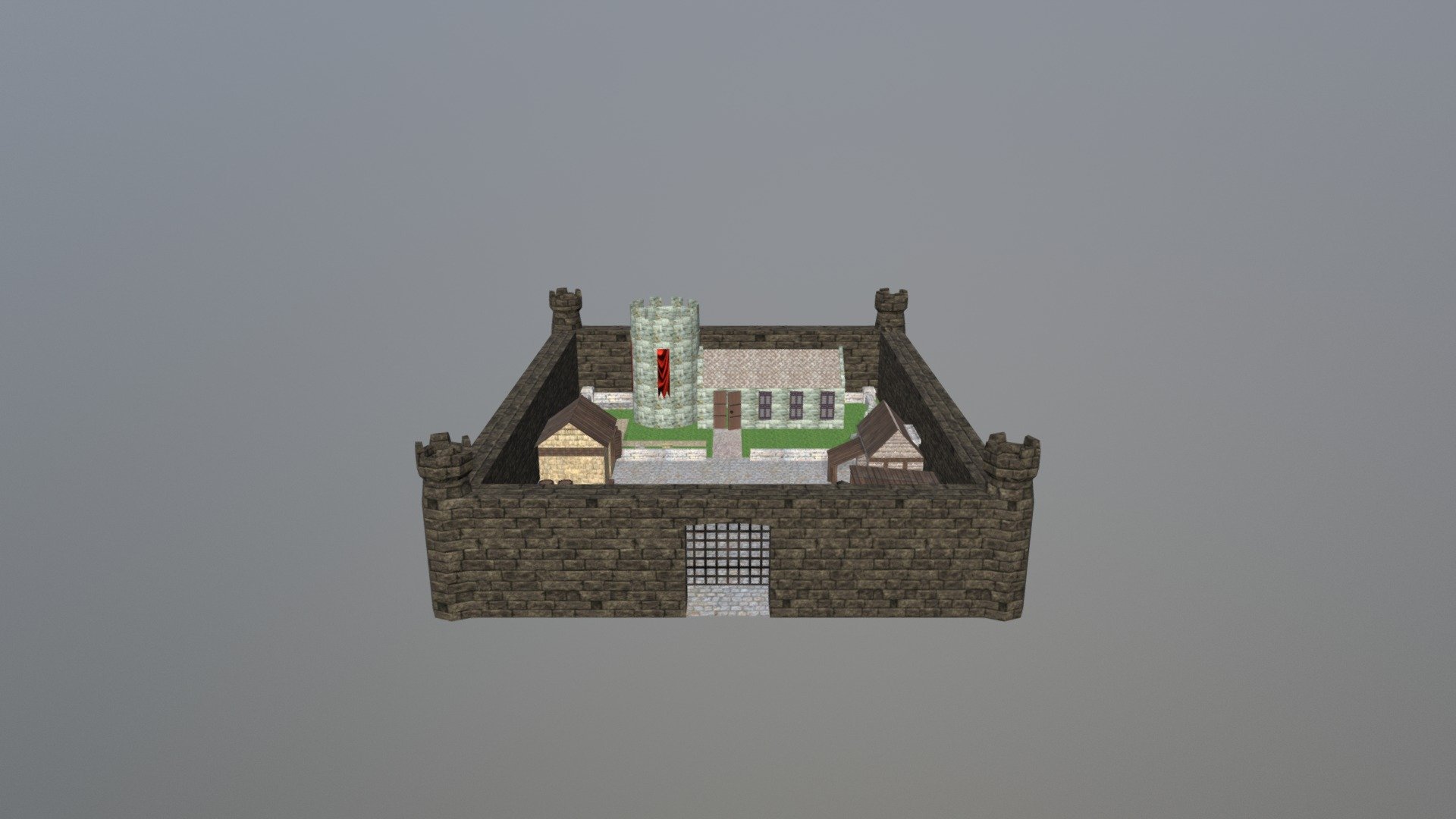 Final Medieval Scene - 3D model by Opendavid [6f1657c] - Sketchfab