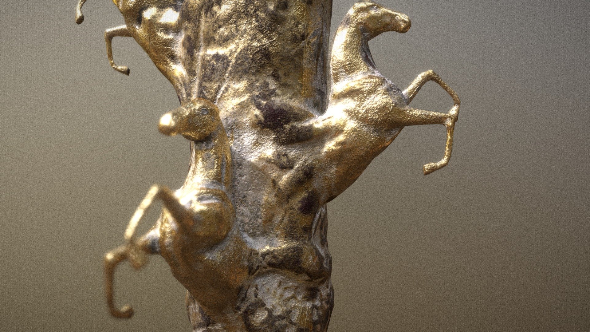 Golden soul - 3D model by olivier Bourguignon (@olivierdigital3d ...