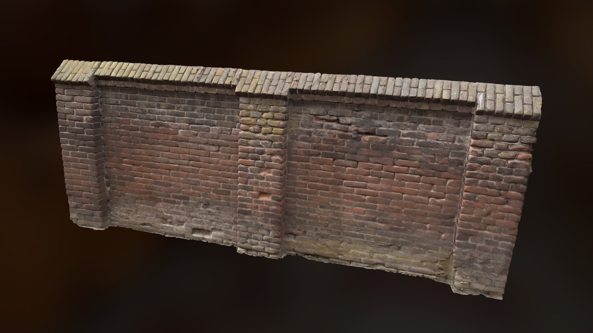 Church Brick Wall / High Poly Photoscan/ Free DL - Download Free 3D ...
